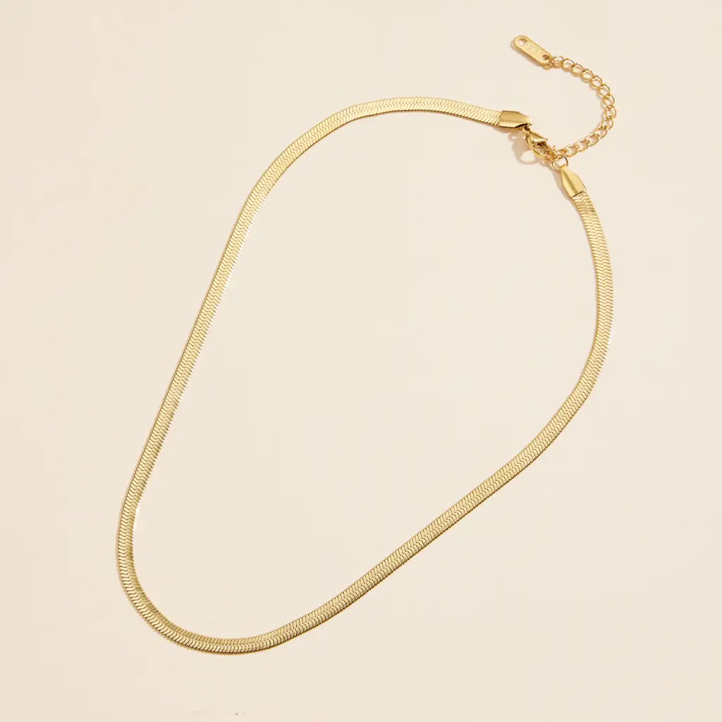 4mm Snake Chain Gold Dip Stainless Steel Necklace – Fog + Fern Clothing Co.