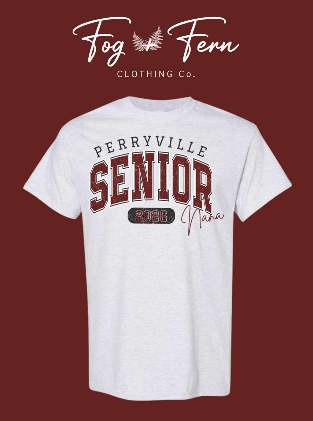 2026 Senior Nana Design (Adult) – Fog + Fern Clothing Co.