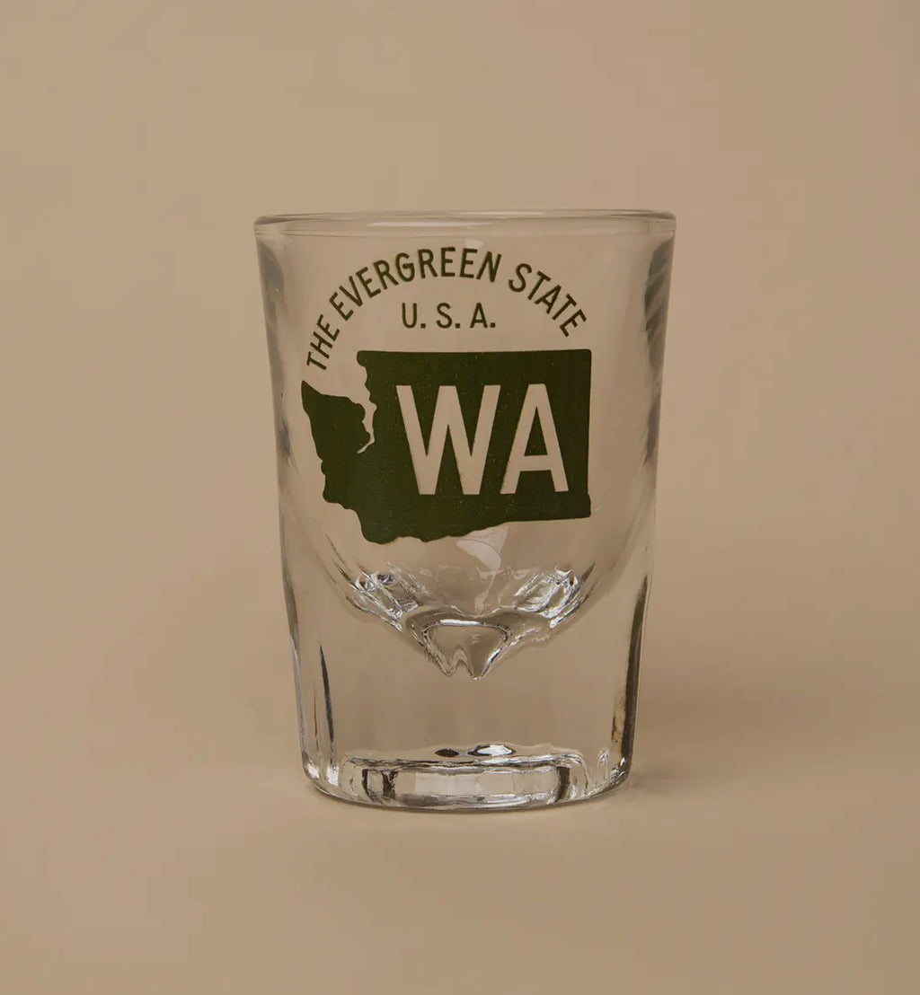 WA State Shot Glass – Fog + Fern Clothing Co.