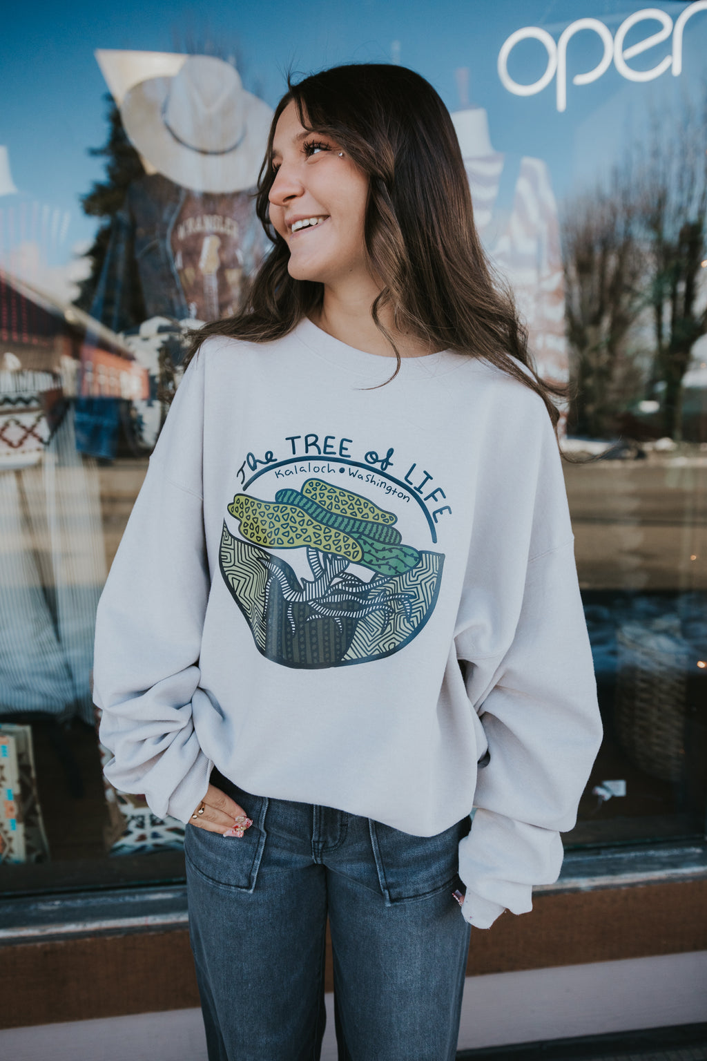 Tree of Life Crew Sweater – Fog + Fern Clothing Co.