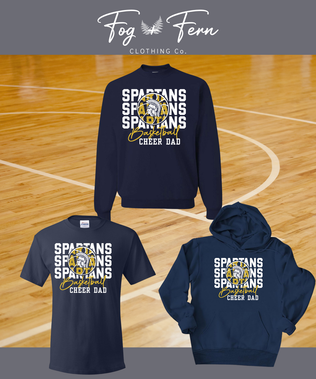 Forks Cheer Dad Basketball Design – Fog + Fern Clothing Co.